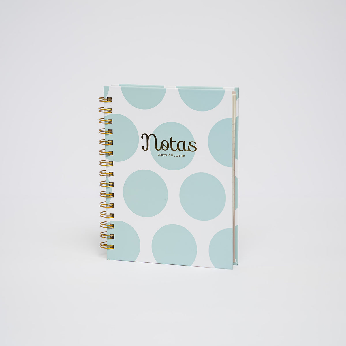 Notas | Libreta Espiral | Azul Polka Dot – Off Clutter